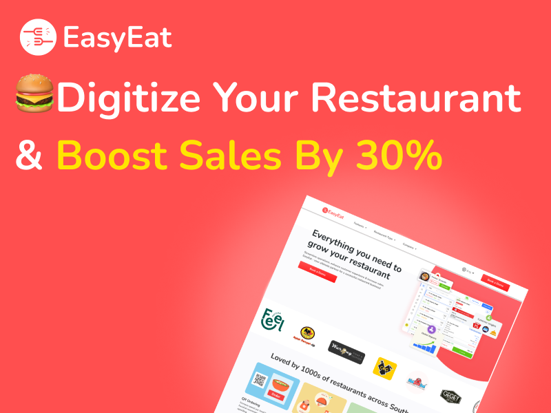 Digitise your restaurant with EasyEat's restaurant management software.